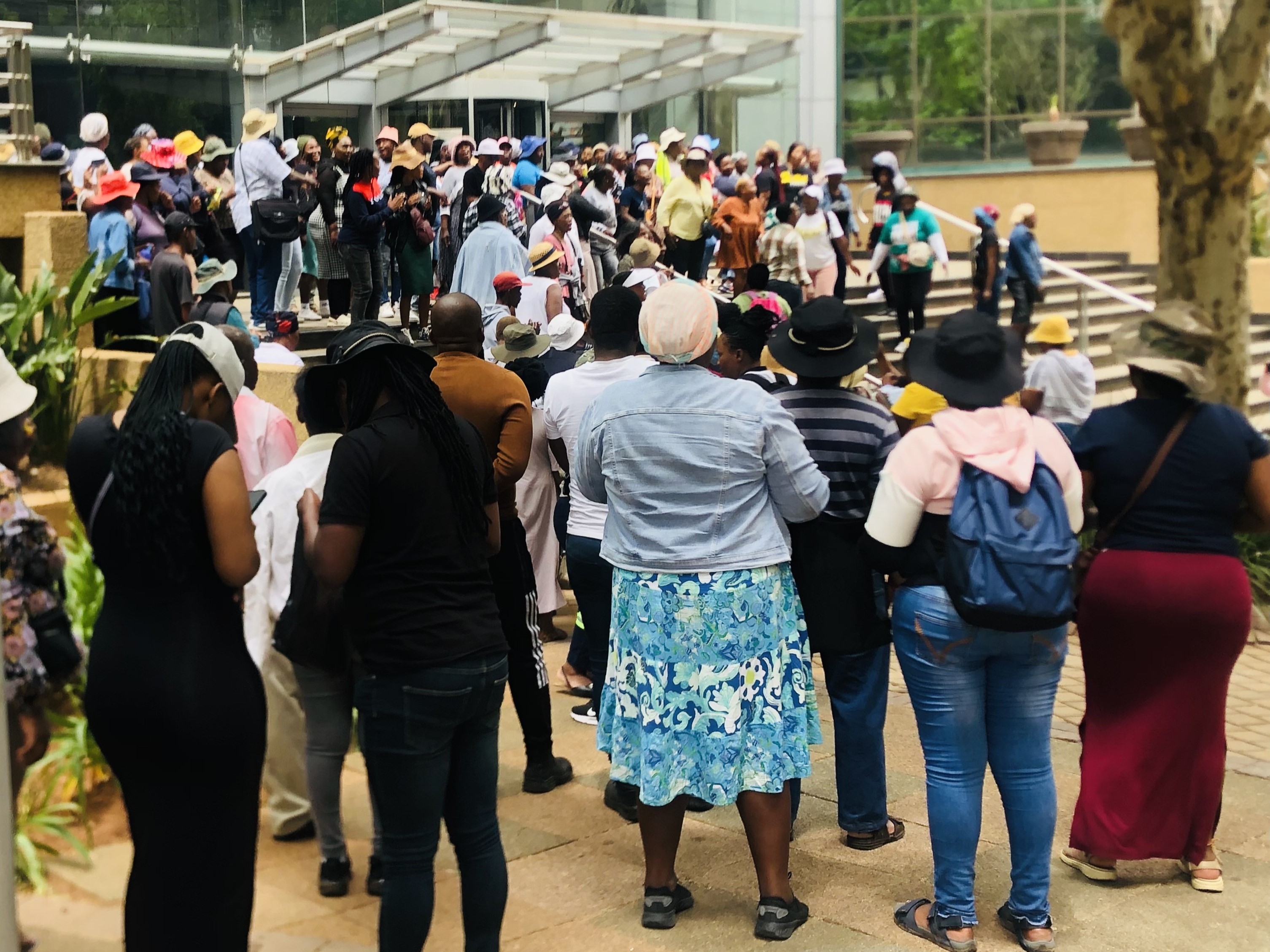 Casual workers protest outside Joburg mayor’s office, demanding jobs ...