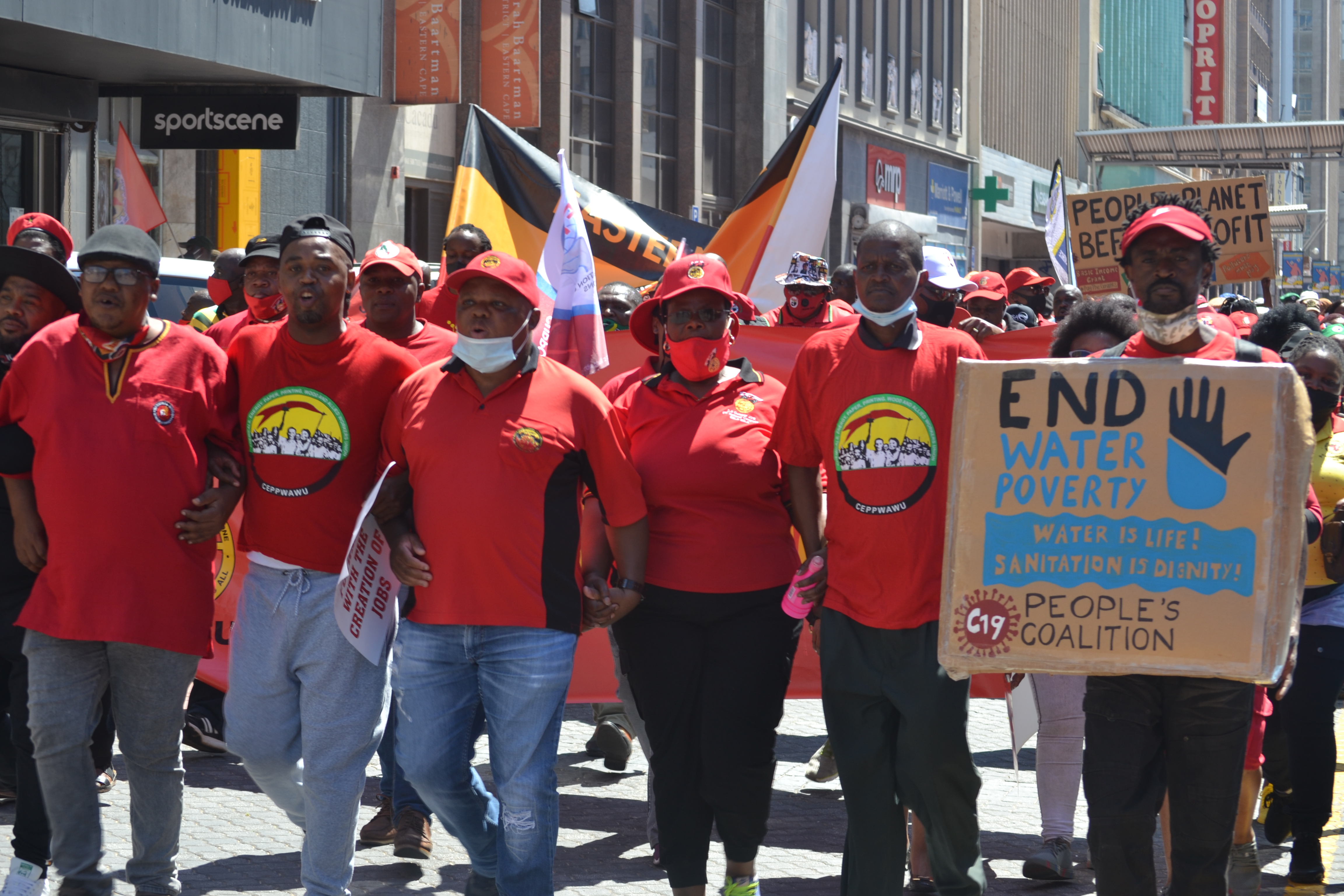 “You looted R5 billion and told us to dance to Jerusalema” say striking ...